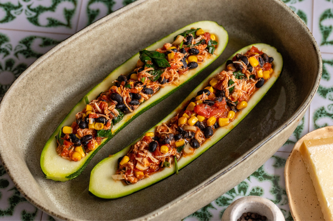 Fitness recept: Zapečená plnená cuketa - GymBeam Blog