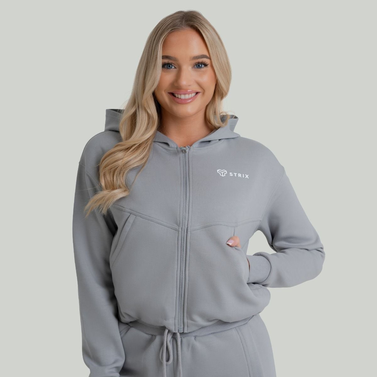 Dámská mikina ZOA Zip-Up Smoke - STRIX | GymBeam.cz